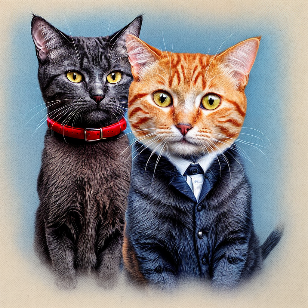 cat with hitler mustache