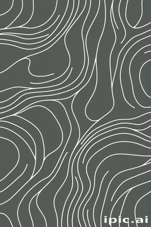 Abstract Lines Flowing Over a Dark Gray Background in a Fluid Pattern