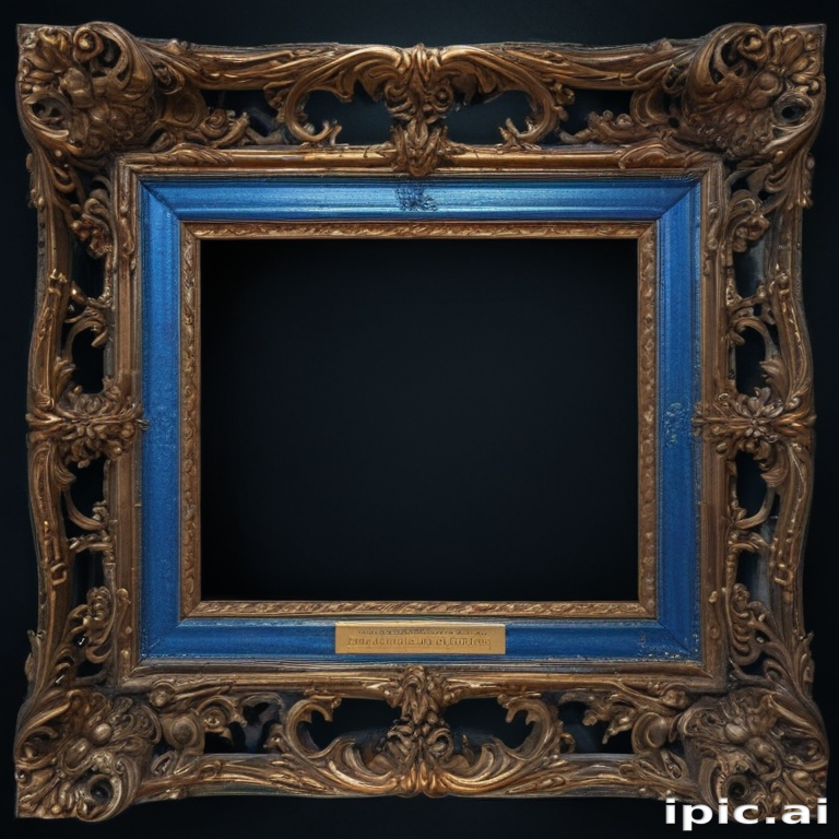 Ornately Designed Picture Frame Showcasing Intricate Details and ...