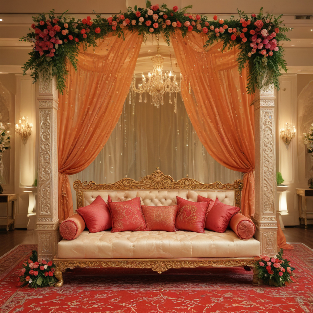 a beautiful romantic background picture for indian weddings presentation