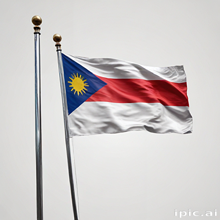 Vibrant Flag of a Distinctive Nation Featuring Bold Colors and Symbols
