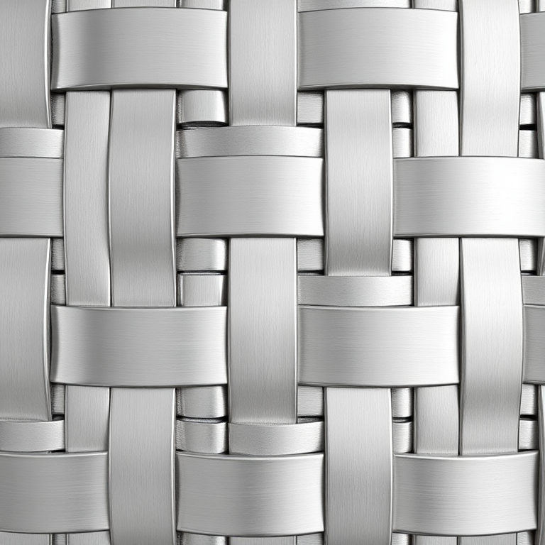 Intricate Silver Woven Pattern Showcasing Elegant Metallic Texture and ...