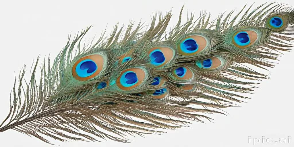 Vibrant and Colorful Peacock Feather Showcasing Nature's Intricate ...