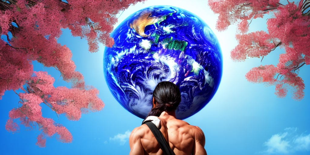 beautiful future human with ai and flowers and the stars