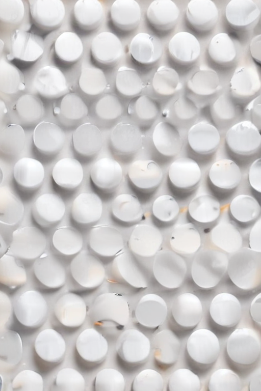 Close-Up of Smooth, Glossy Droplets on a Light Background Surface