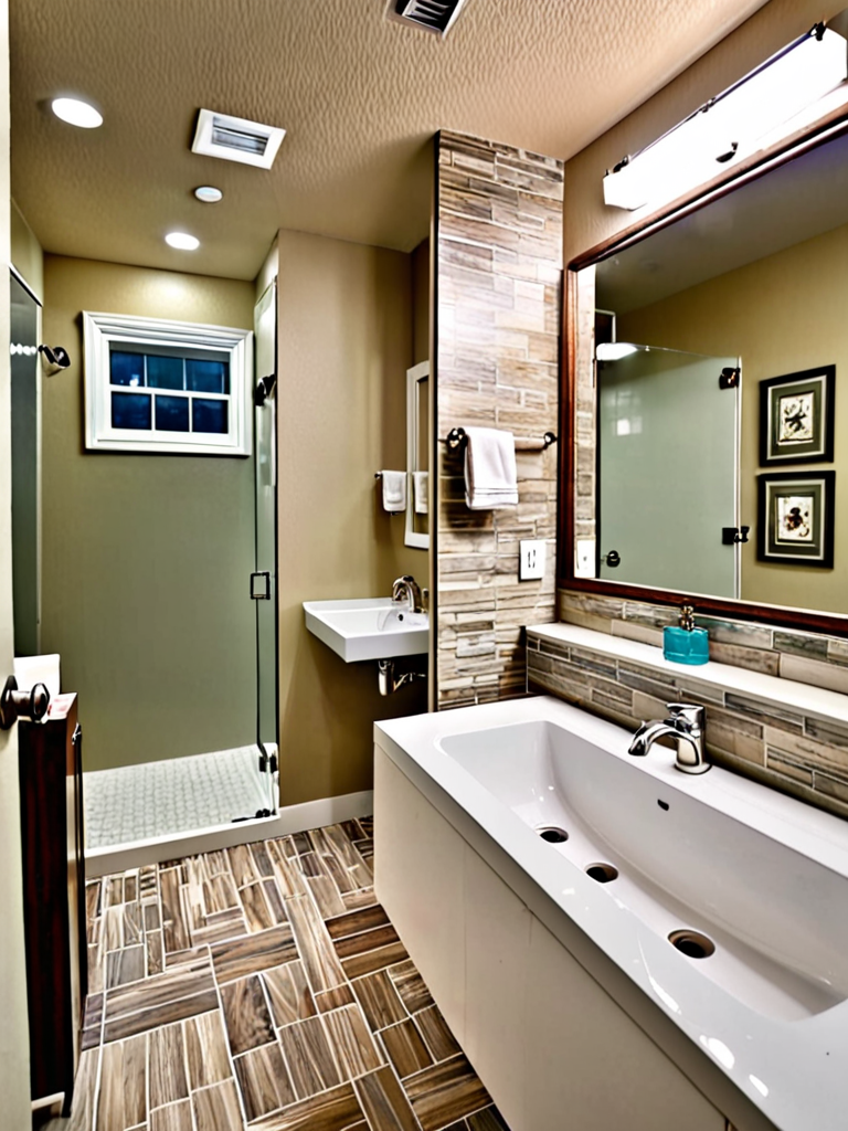 Newly remodeled bathrooms