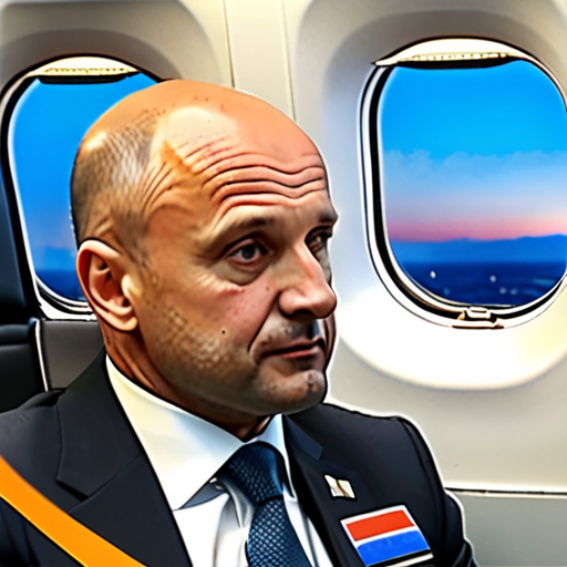 Evgeny Prigozhin sitting in plane and looking in the window, where is ...
