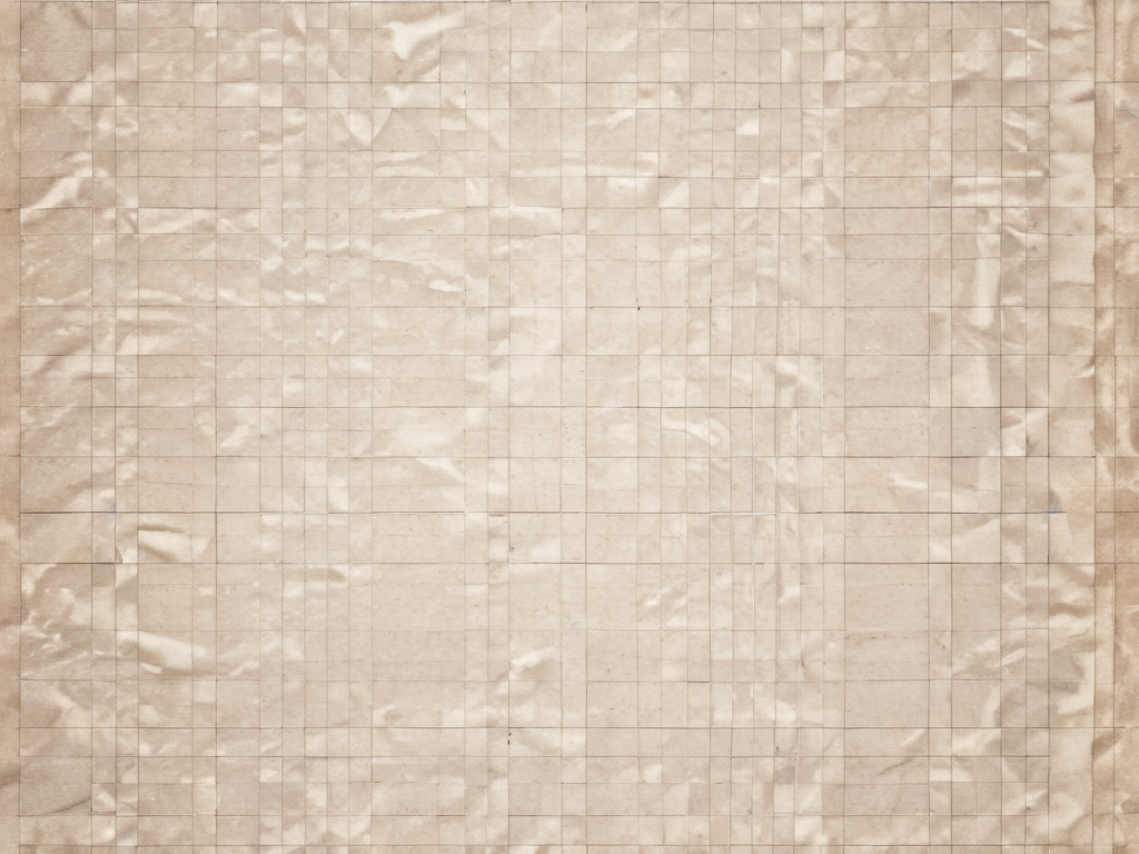 An Aged and Crumpled Sheet of Grid Paper with Faded Lines