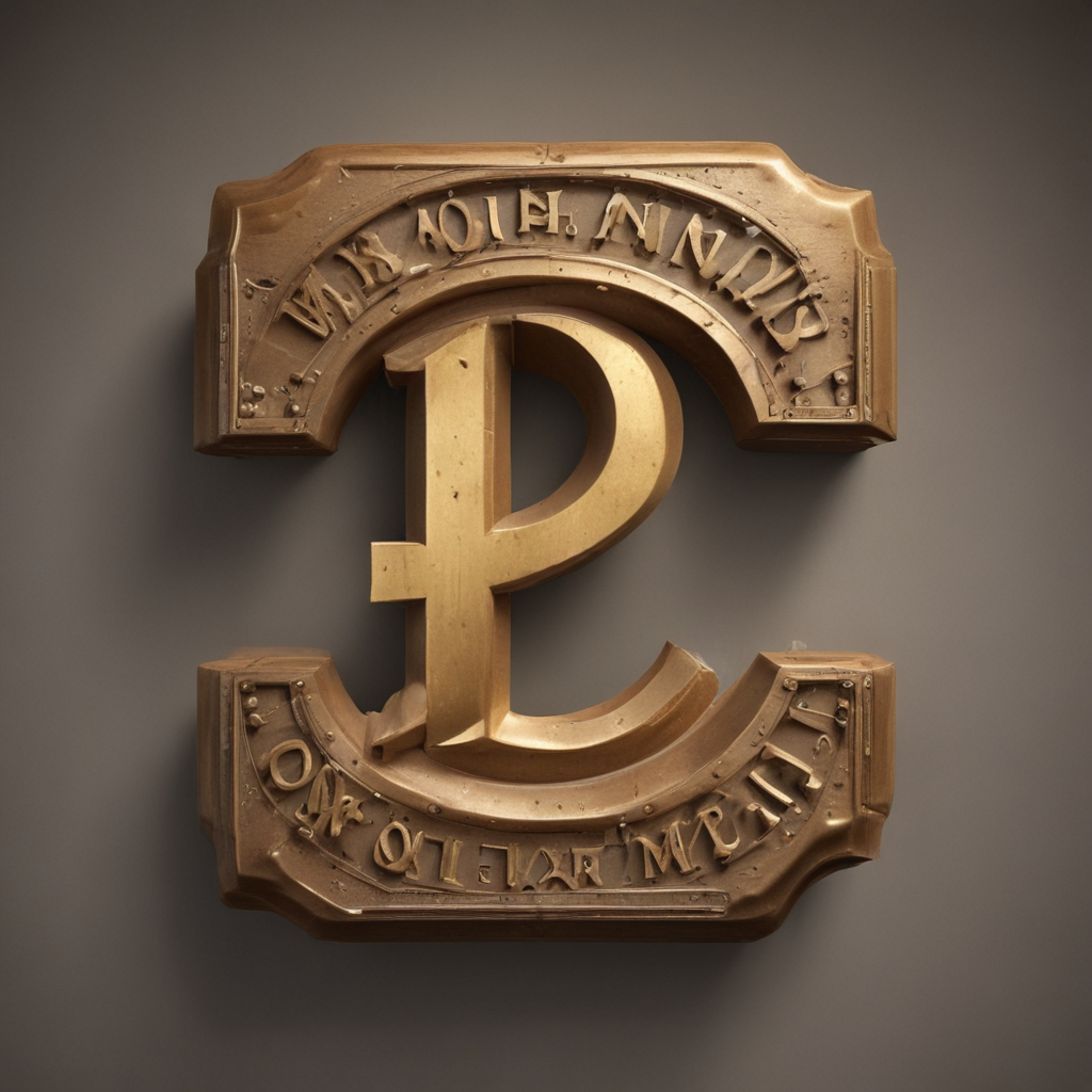 Elegant Gold Emblem Featuring Intricate Lettering and Vintage Design ...