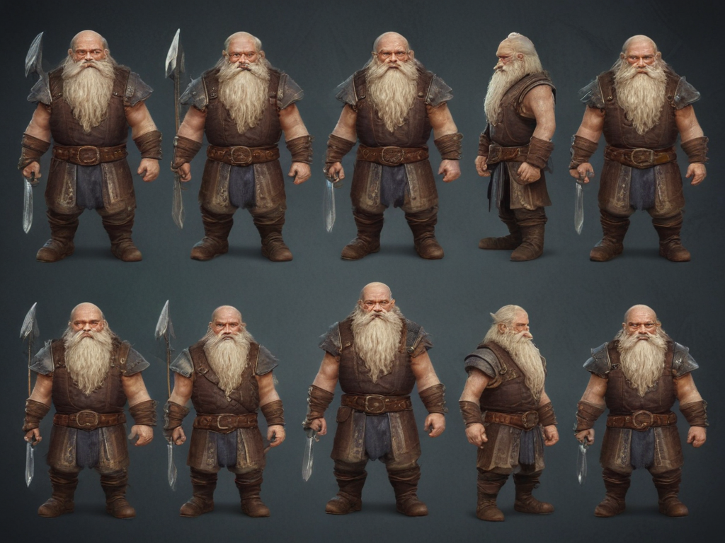 dwarf RPG character set