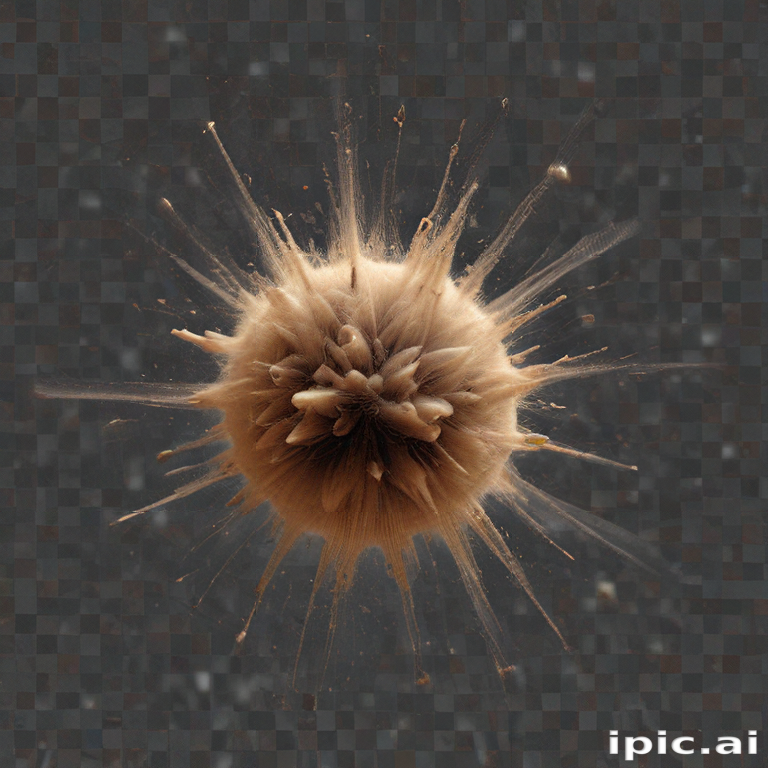 Intricate Microbial Structure with Radiating Spikes Captured in ...