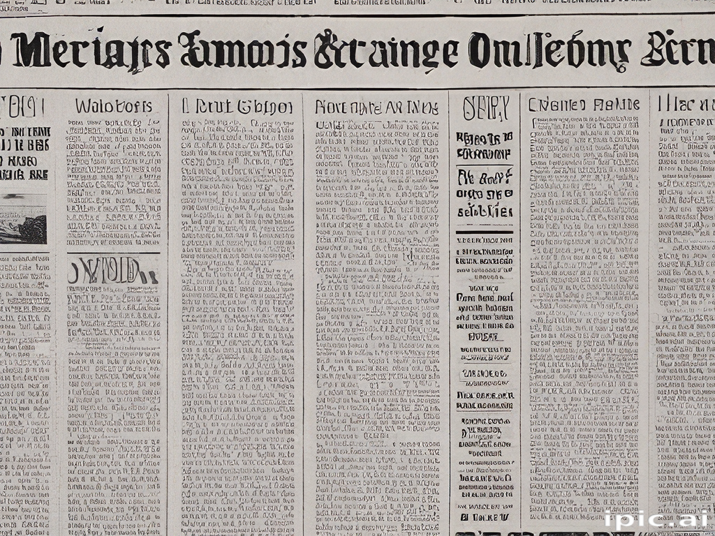 Historical Newspaper Article Featuring Various Topics and Local News ...
