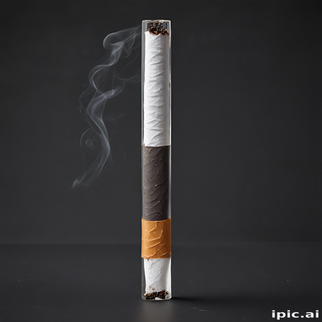 Artistic Representation of a Cigarette with Unique Colorful Segments ...
