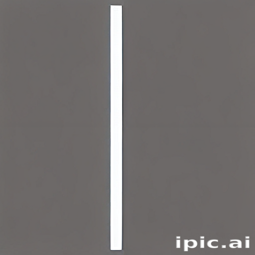 A Simple Vertical Line Against a Gray Background with No Other Elements.