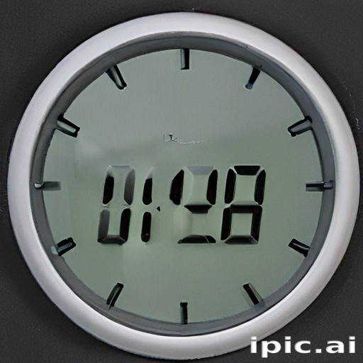 Digital Clock Displaying Time as One Hour and Twenty-Eight Minutes