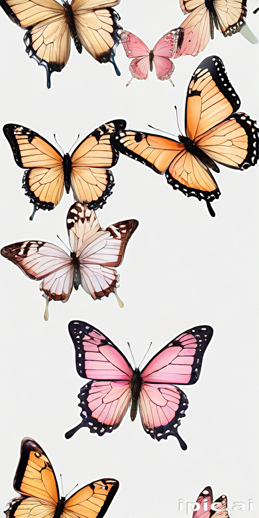 A Colorful Array of Butterflies Displaying Nature's Artistic Wonders ...