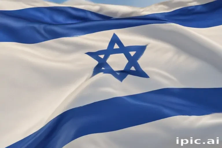 Symbol of National Identity: The Flag of Israel with Star of David