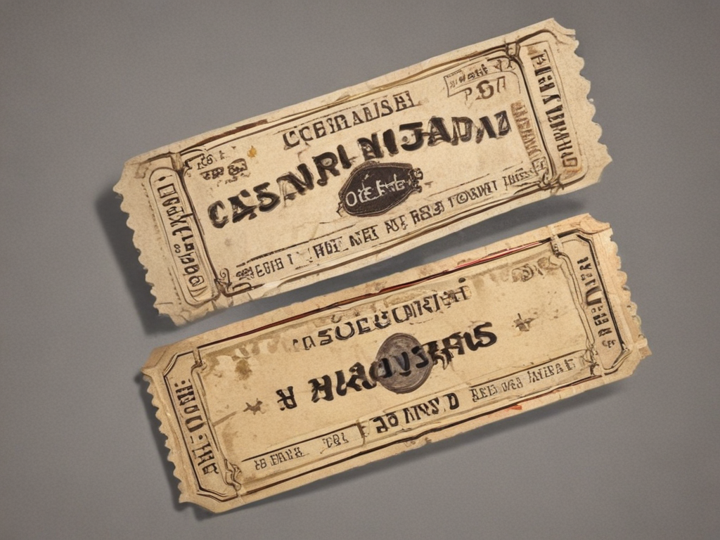 Vintage Train Tickets from a Historical Journey in India, Circa 1900s