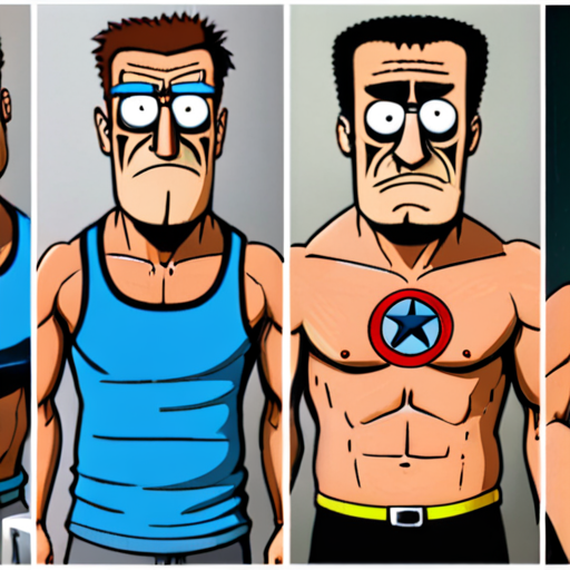 skips and muscle man from regular show doing crack