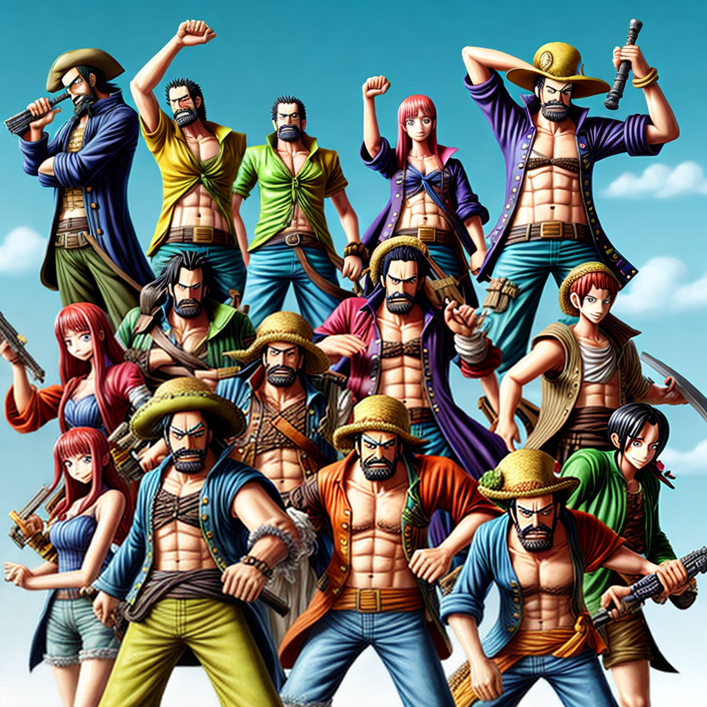 blackbeard and his crew one piece characters