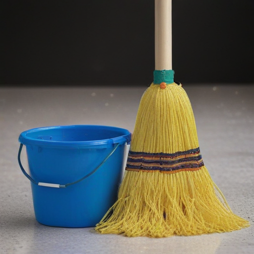 broom and bucket sparkle