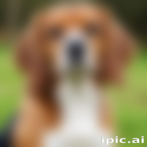 A Blurry Image of a Dog Outdoors in a Natural Setting.