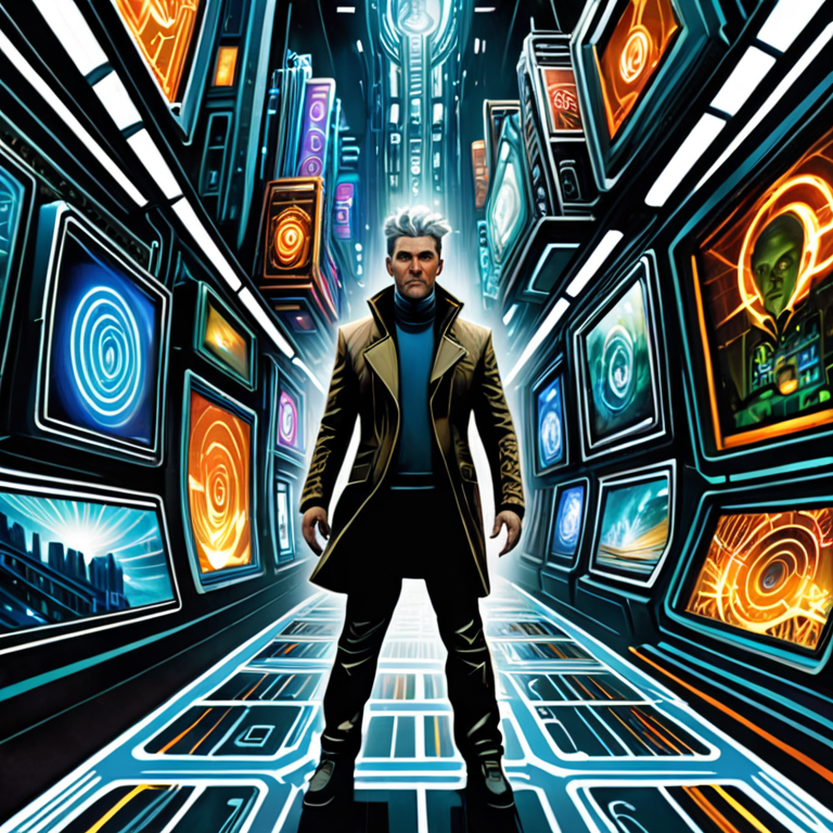 netrunner surreal art