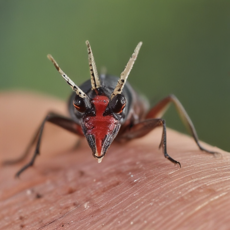 Worm bug with a sharp beak