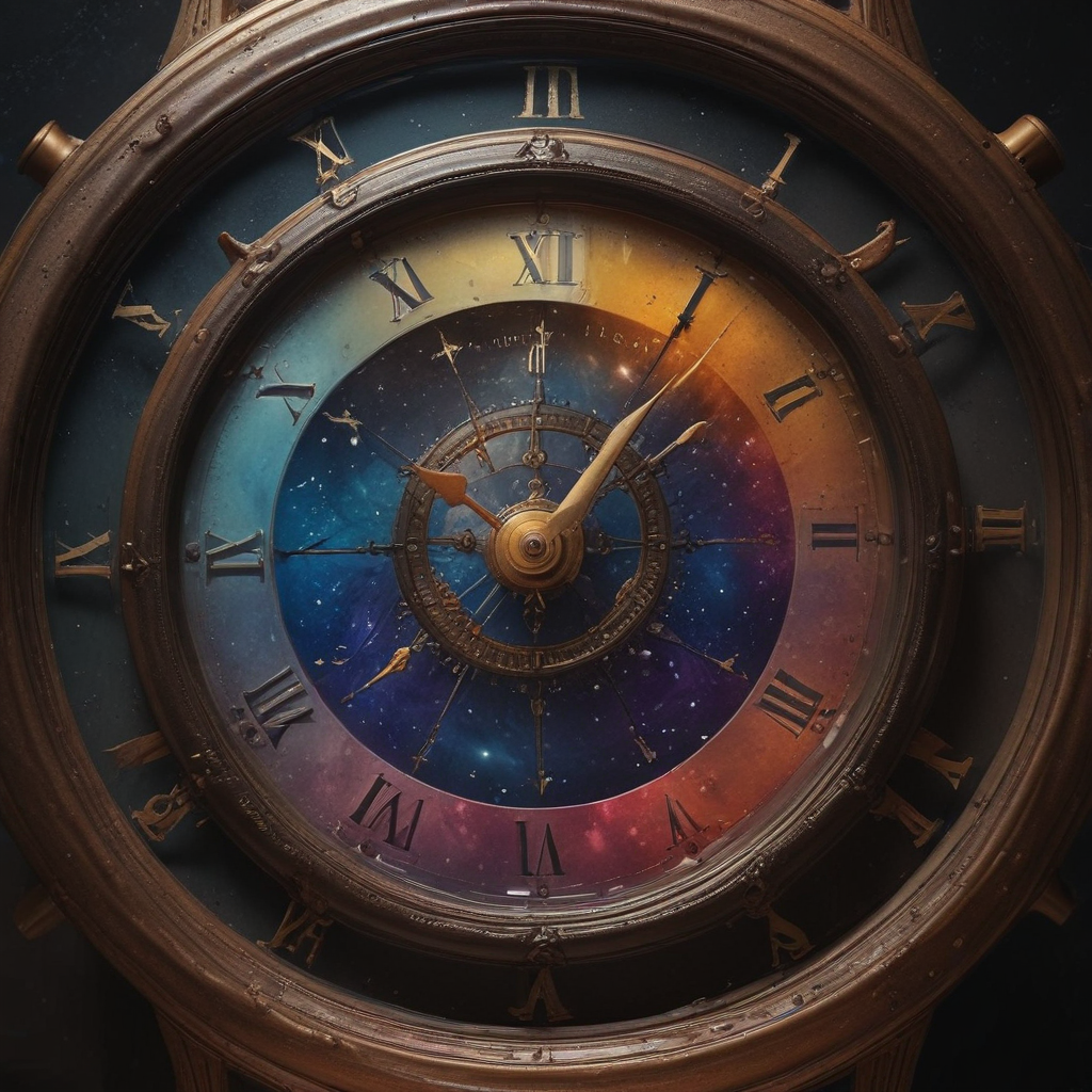 Time Unfolding: A Cosmic Journey Through the Universe's Colorful Clock