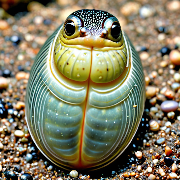 Imagine a peculiar fusion of creatures forming a human-slug hybrid ...