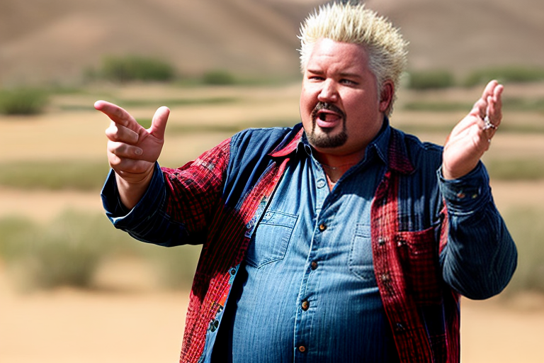 Guy Fieri in an old western film