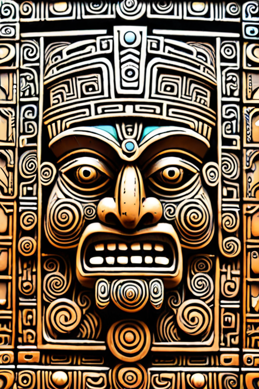 a scary mayan stone stateau