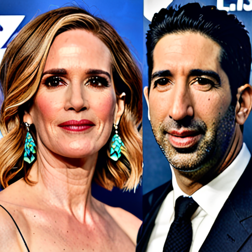 sarah paulson and david schwimmer