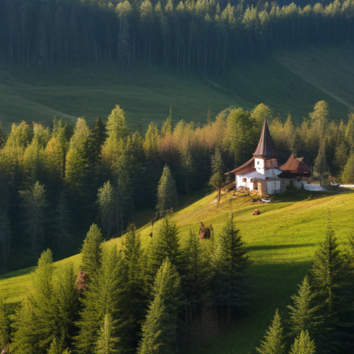 beautiful mountain view in Romania.