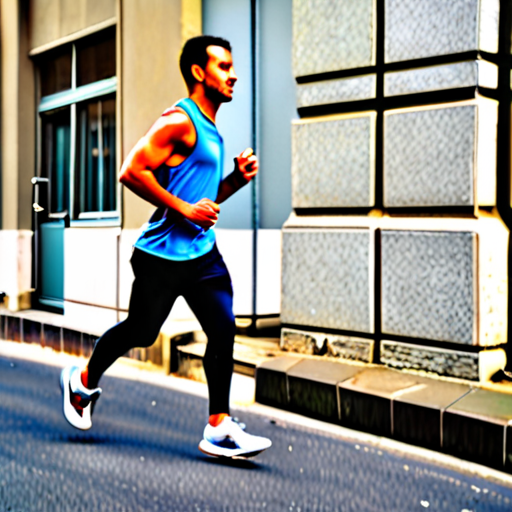a man jogging