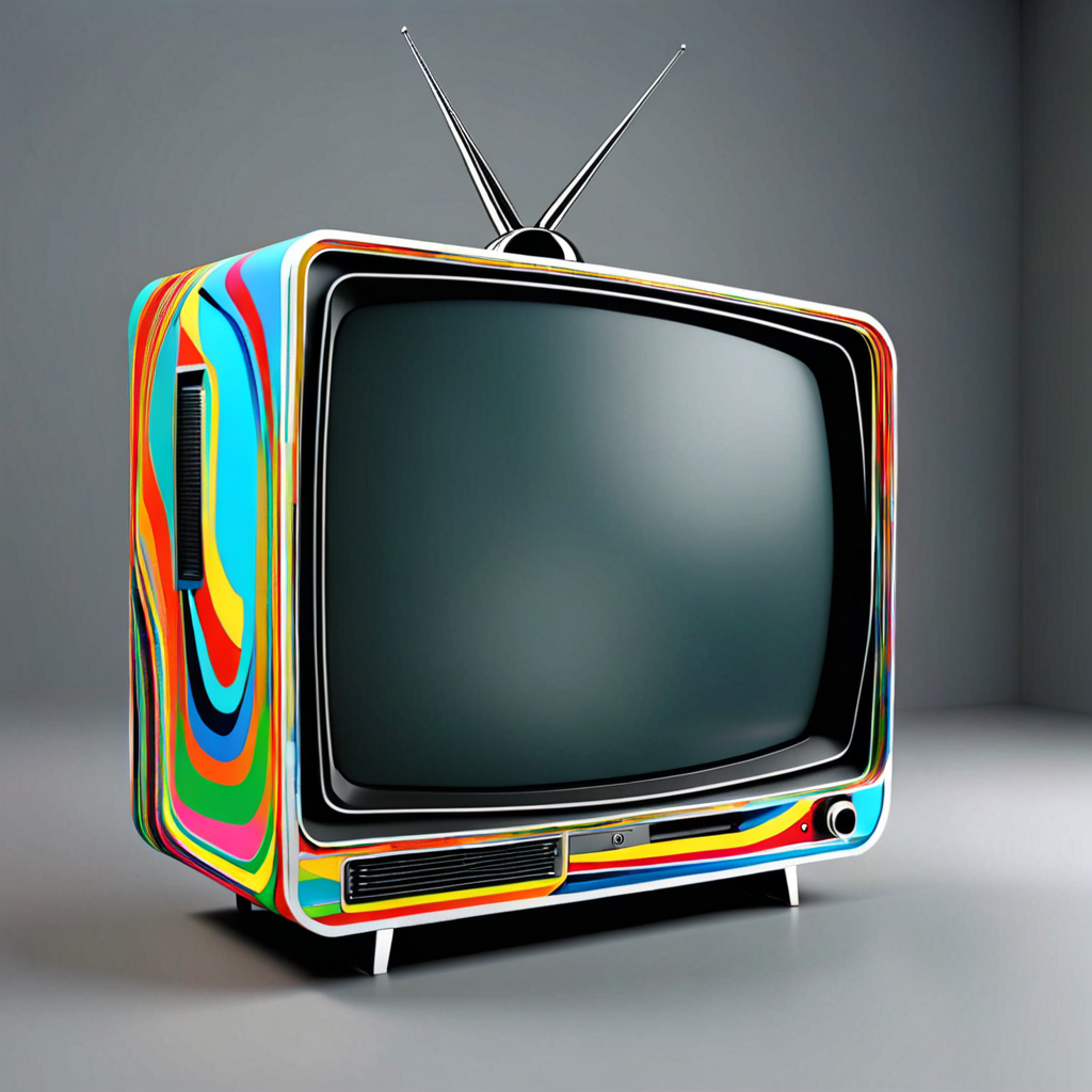 television scenography perspective abstract colorful