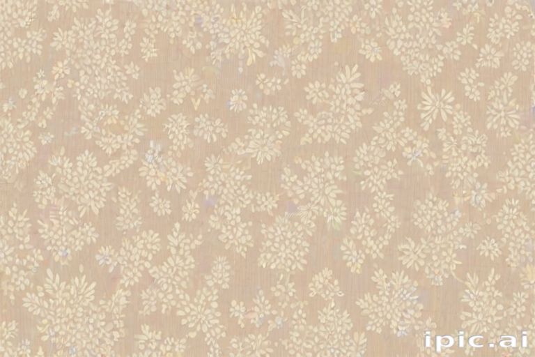 Delicate Floral Pattern on a Soft Beige Background with Subtle Texture.
