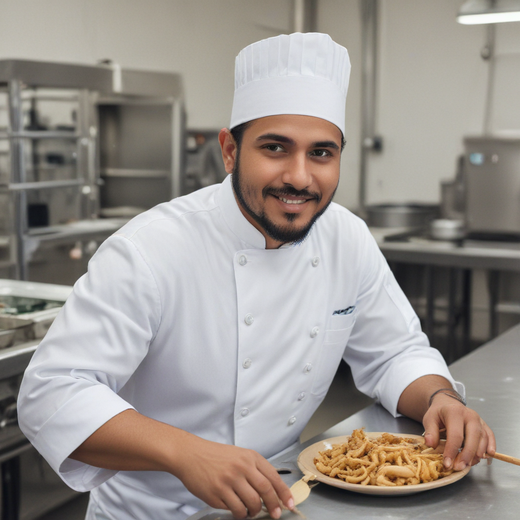 MUSLIM CHEF IN FACTORY