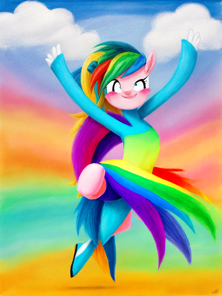 Rainbow dash ballet
