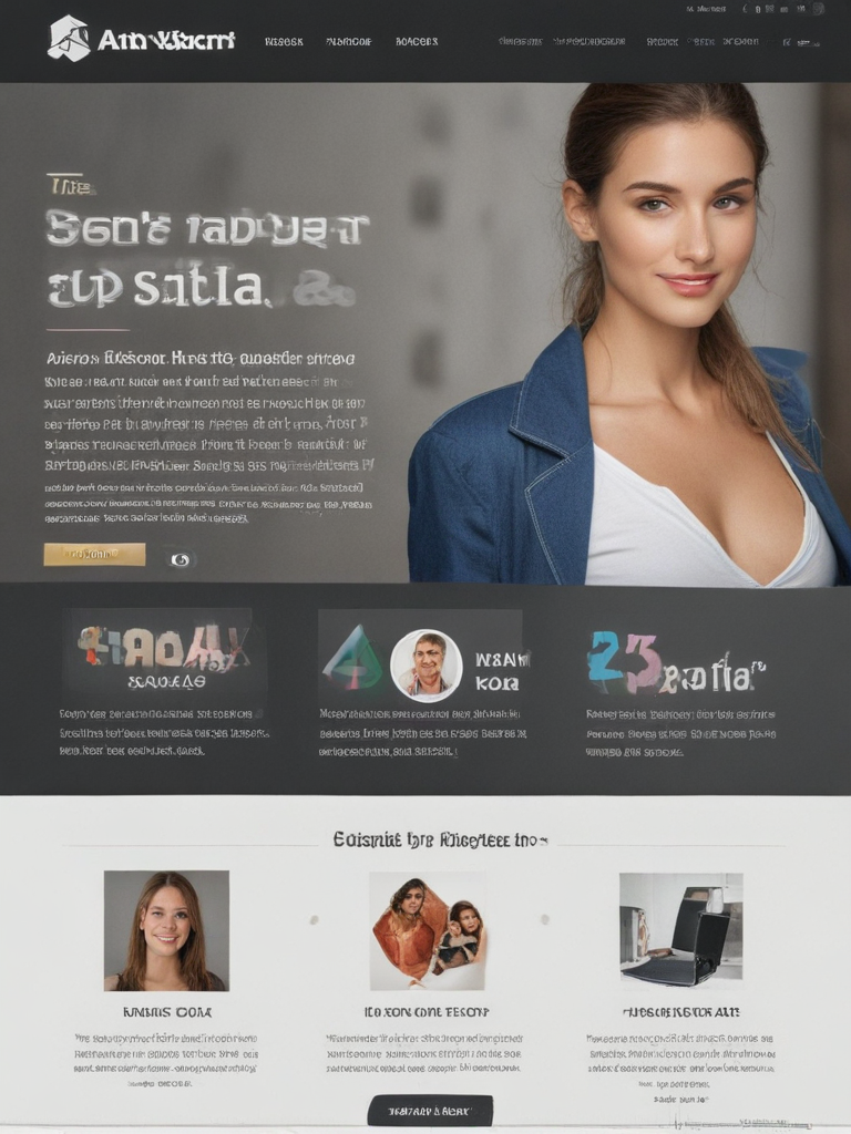 attractive website page ad