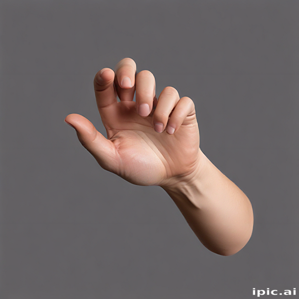 Realistic Human Hand Reaching Out with Graceful Fingers and Natural Details