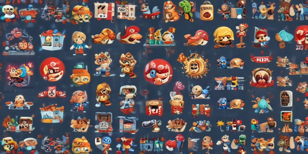 Facebook banner for collectibles store. Nintendo theme