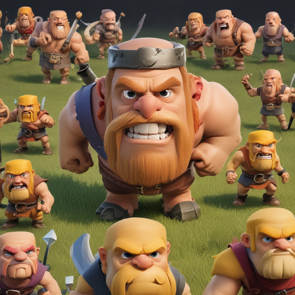 Real clash of clans characters