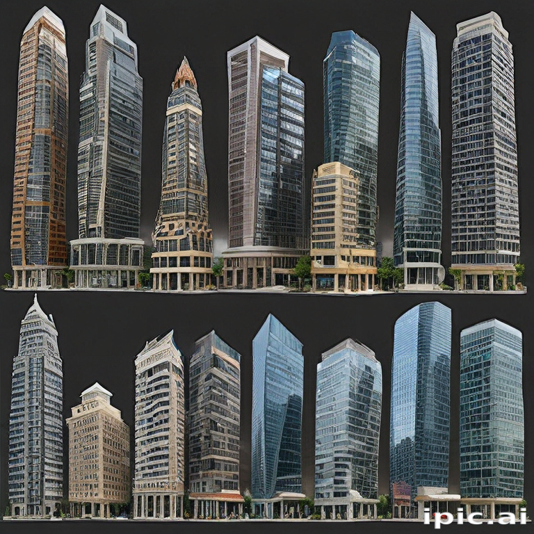 Stunning Array of Modern Skyscrapers Showcasing Diverse Architectural ...