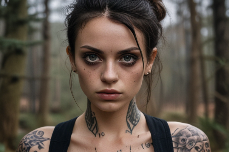 4k, wallpaper, highest quality, rich colors, detailed skin, tattoo ...