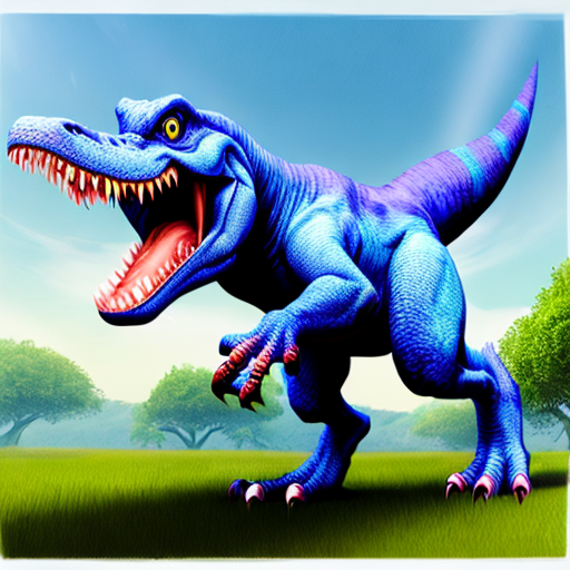 Dinosourus rex fantasy art style