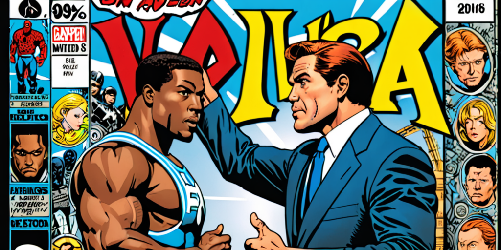 The Question V.S. The Answer fight comic book cover