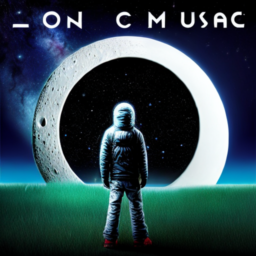 Cover for music album with moon