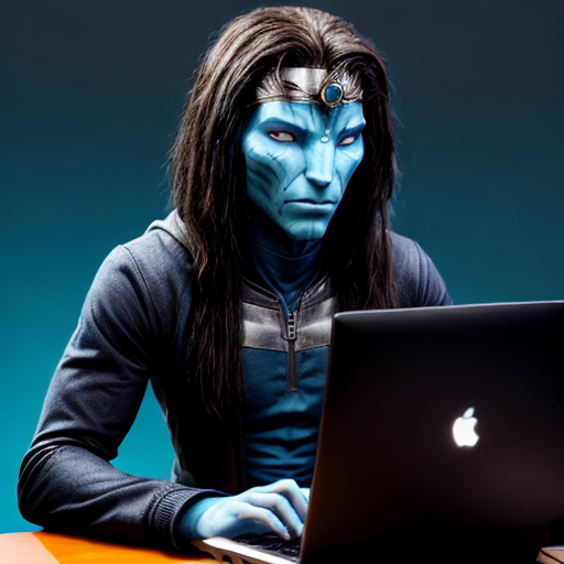 a cartoon cyber geek programmer coding , dark, 4k, highly detailed ...