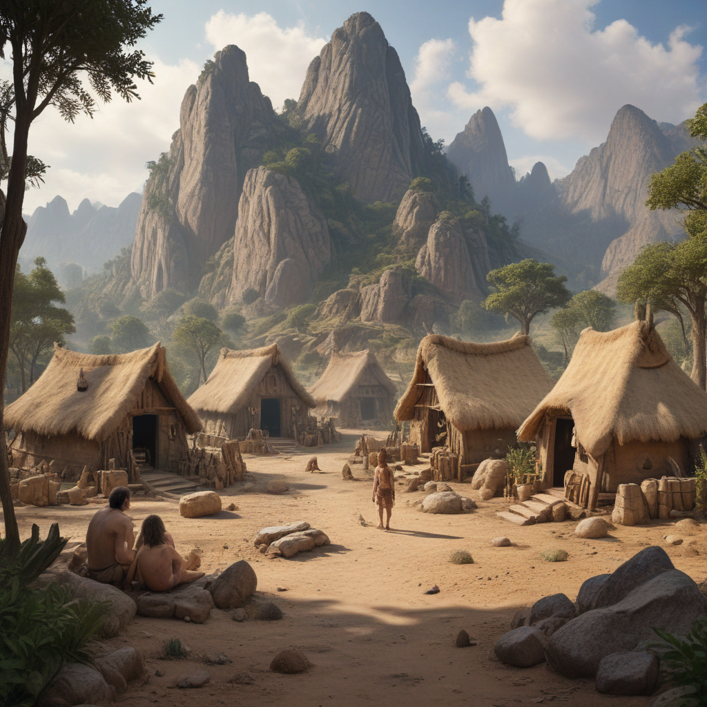 caveman village